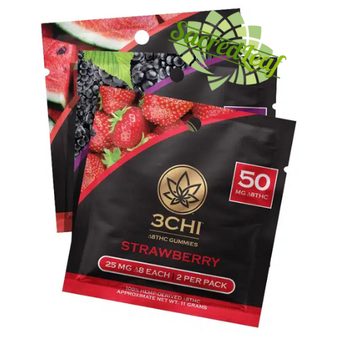 3 Chi Delta 8 Gummies Mini-Pack 50MG - Sacred Leaf Austin CBD